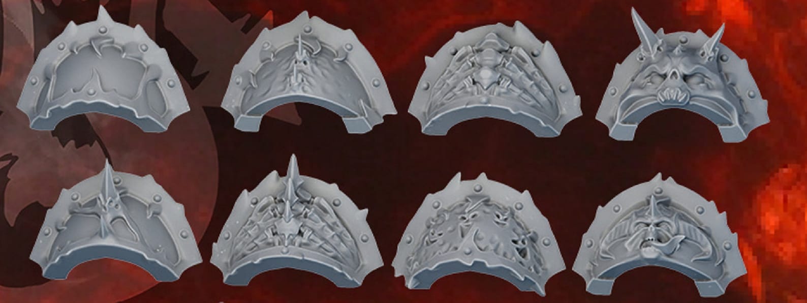 Chaotic Legions Shoulder Armor Kit / Tabletop Model / Wargaming ...