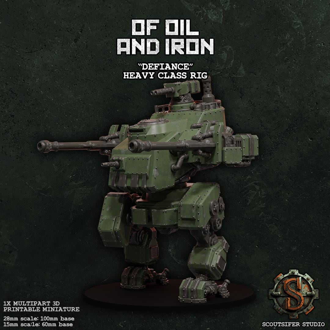 Heavy Class Rig Defiance / Tabletop Model / Wargaming Miniature ...
