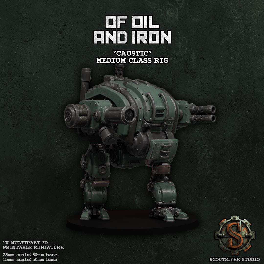 Medium Class Rig Caustic / Tabletop Model / Wargaming Miniature ...