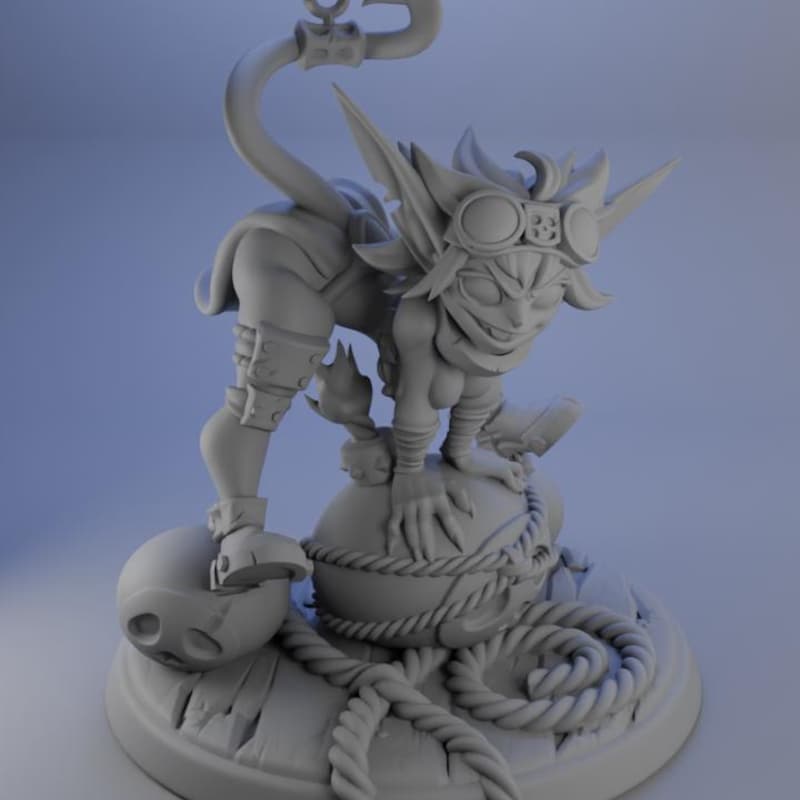 Girl Goblin Figurine - Etsy