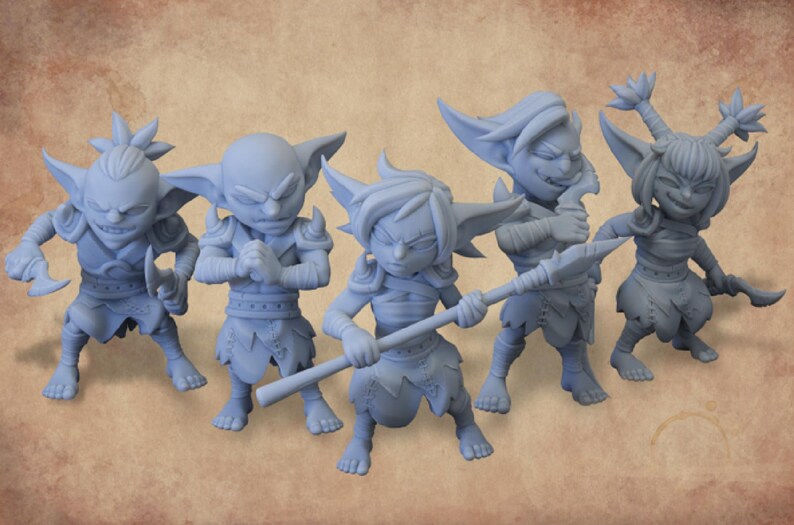 Goblin Minions Squad / Tabletop Model / Miniature Figurine | Twin ...