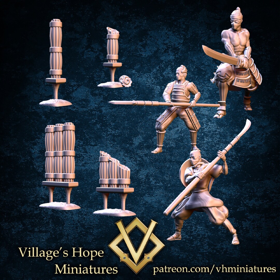 Weapon Testing Npcs / Tabletop Model / Miniature Figurine | Village's ...