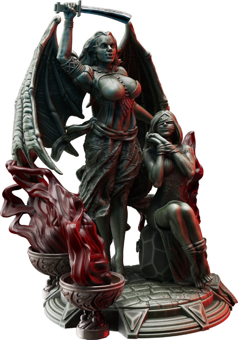 Erys the Succubus / Tabletop Model / Miniature Figurine | DM Stash - Etsy