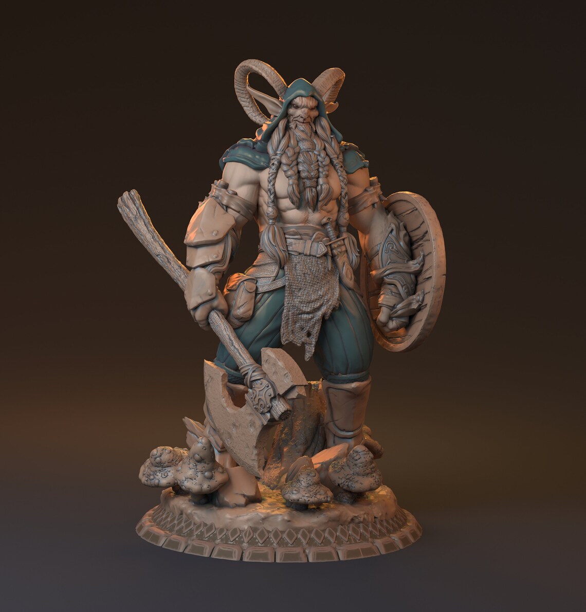 Kordak Haemon the Satyr Warrior / Tabletop Model / Miniature Figurine ...