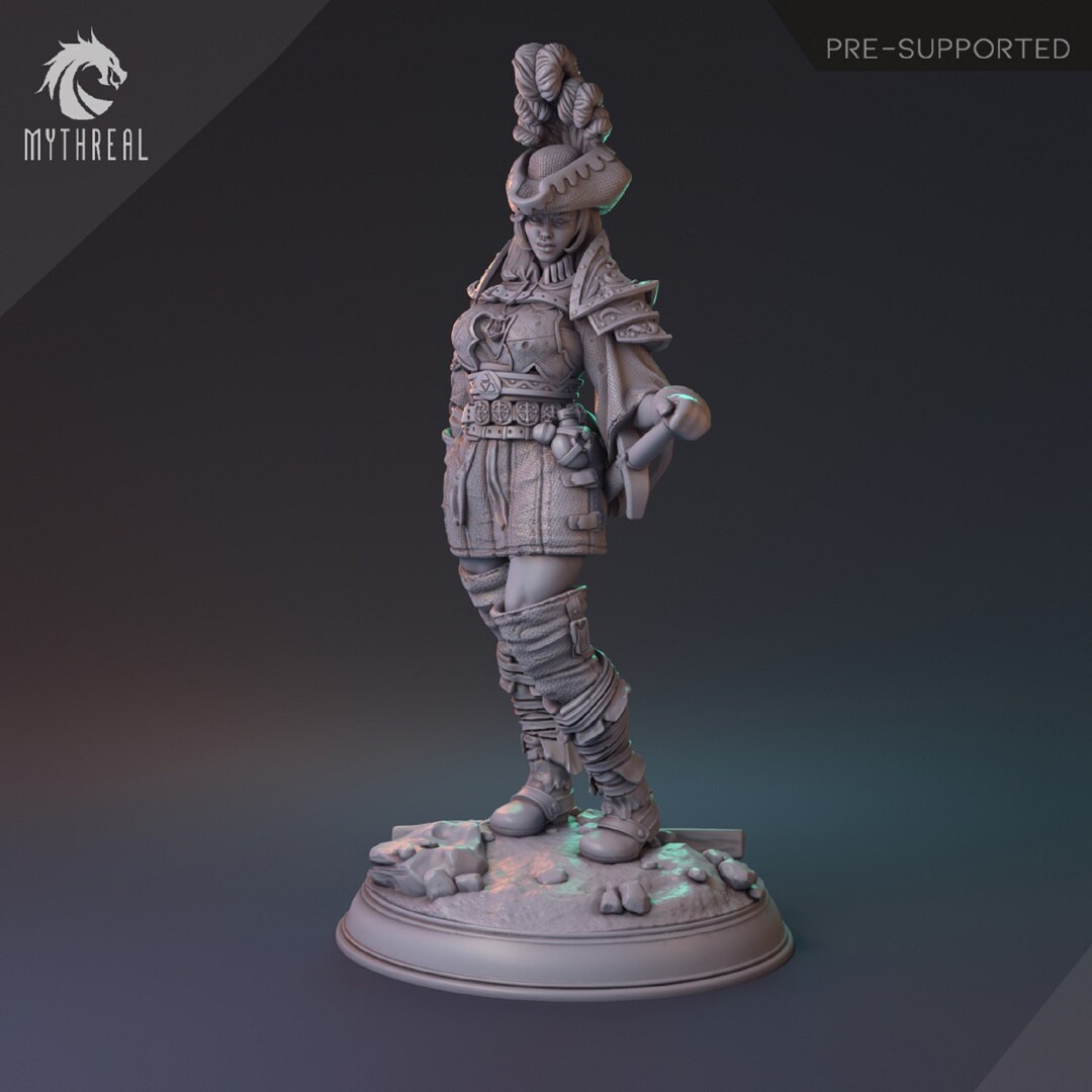 Cassandra Werns the Pirate / Tabletop Model / Miniature Figurine ...