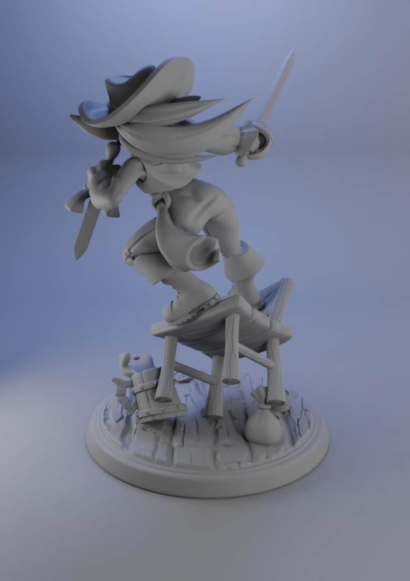 Goblin Fencer / Tabletop Model / Miniature Figurine | Twin Goddess ...
