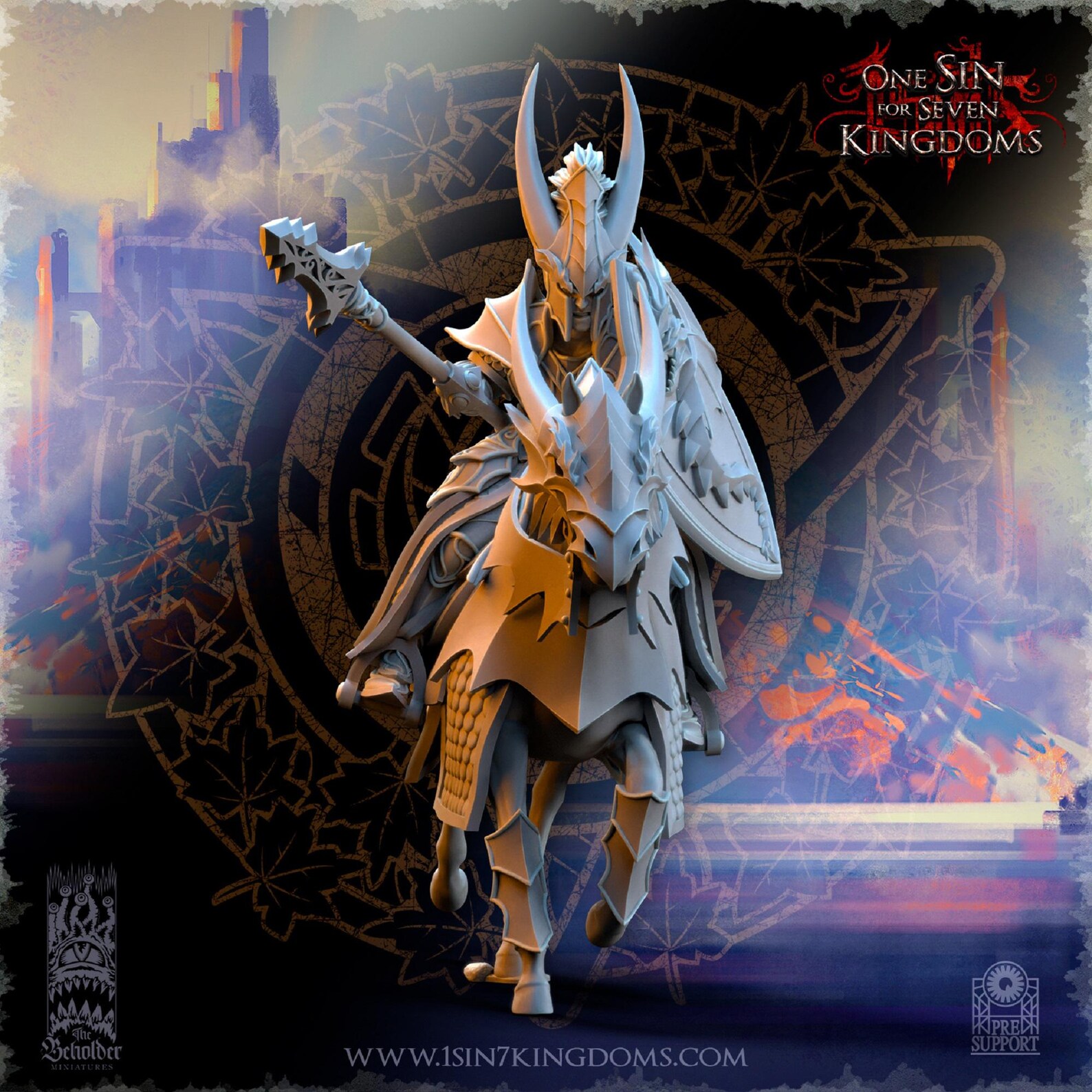 Elf Dragon Knight / Tabletop Model / Wargaming Miniature | the Beholder ...