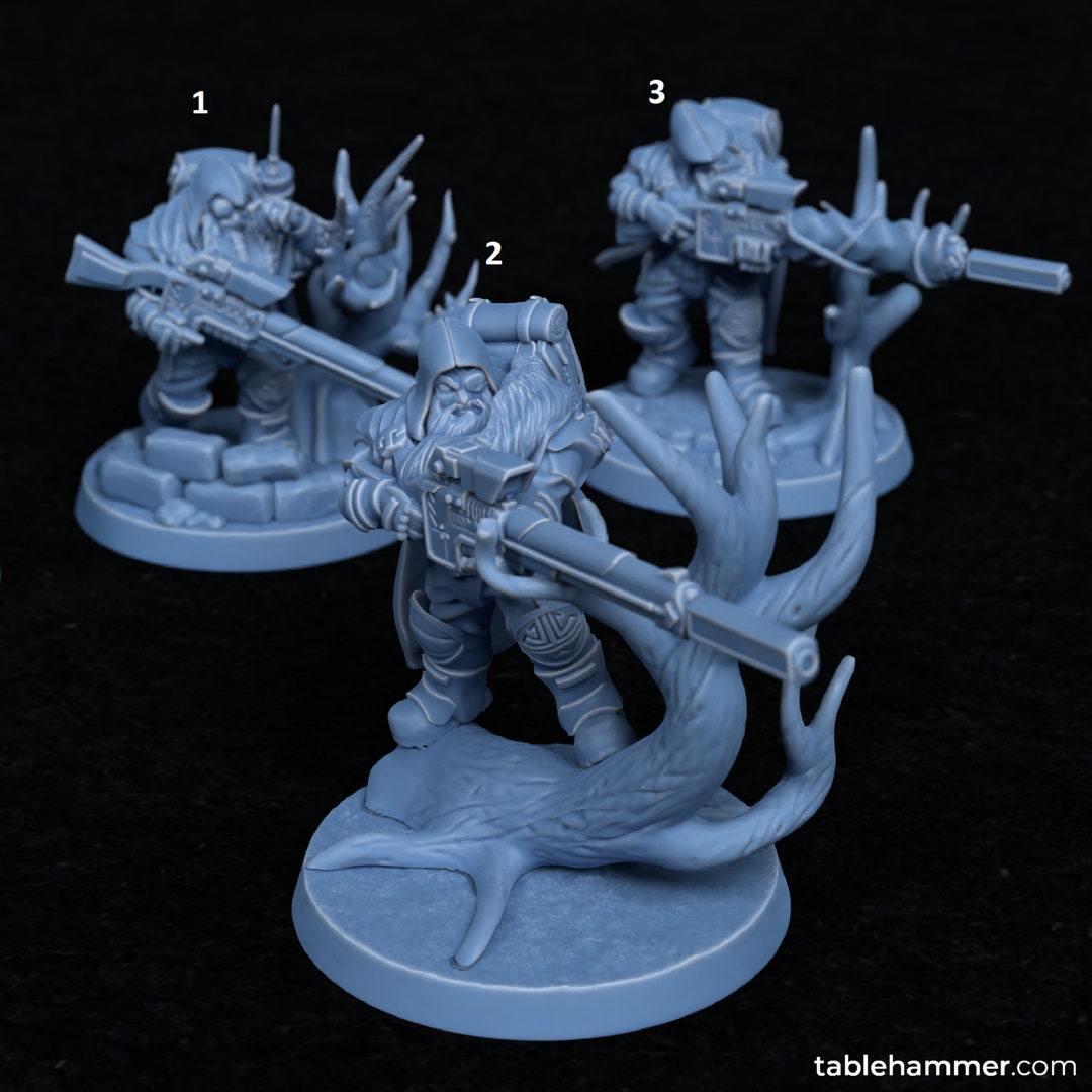 Dwarf Scout Sharpshooters / Tabletop Model / Wargaming Miniature ...