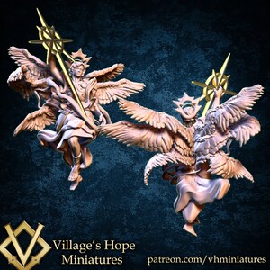 Six Wing Angel / Tabletop Model / Miniature Figurine | Village's Hope ...