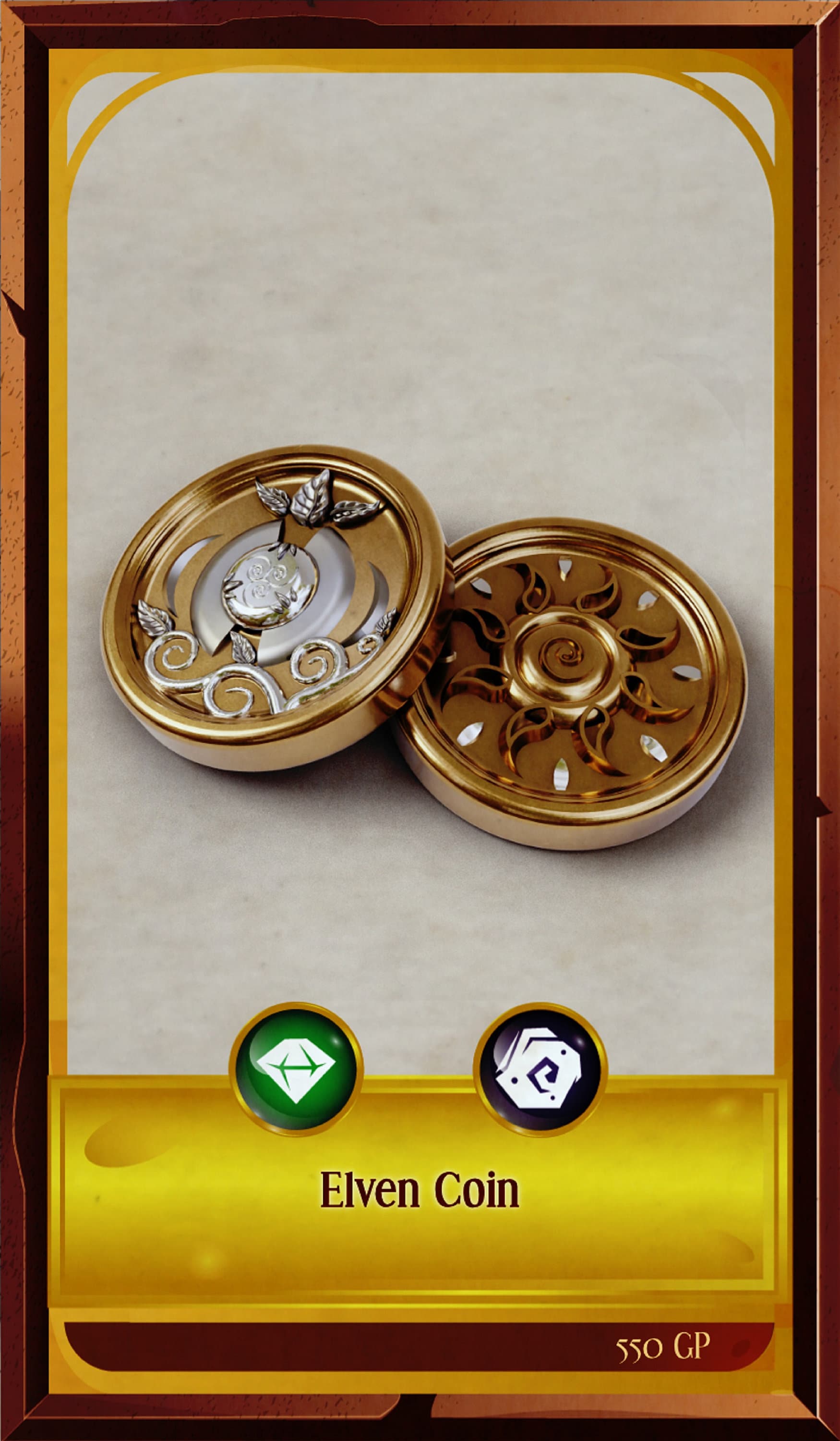 Elven Coin / Tabletop Prop Props and Beyond - Etsy