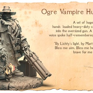 Ogre Vampire Hunter / Tabletop Model / Miniature Figurine ...