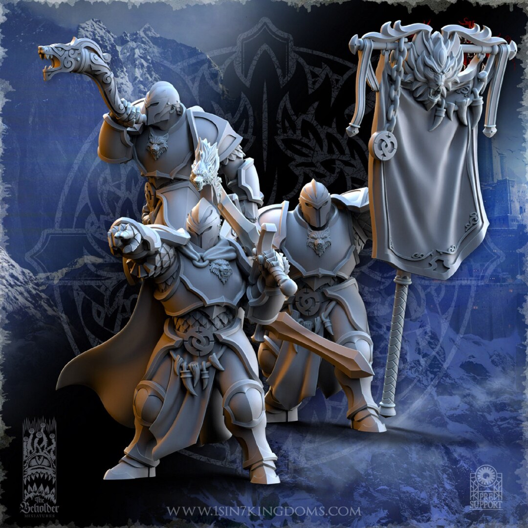 Stormwolf Warrior Command Squad / Tabletop Model / Miniature Figurine ...