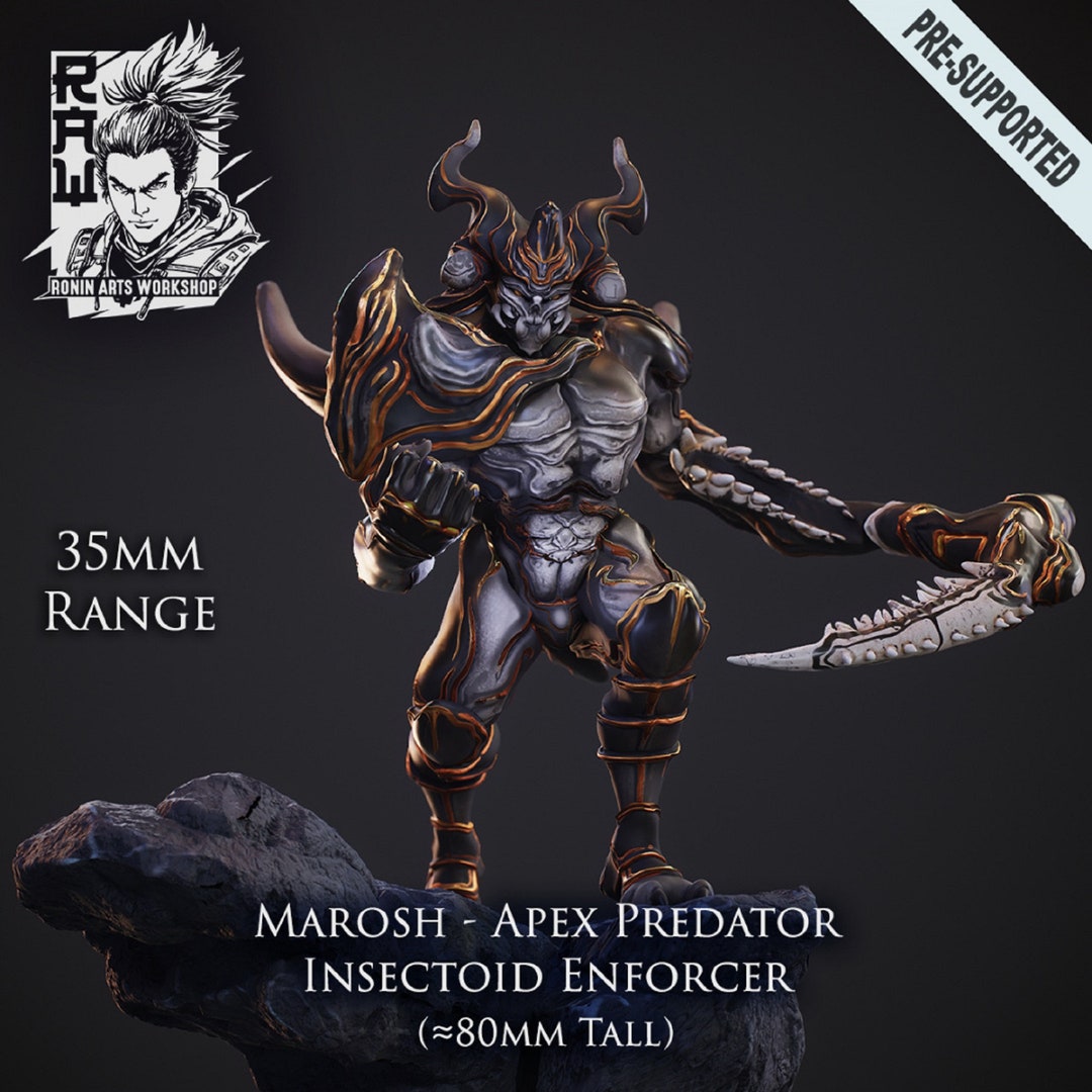 Apex Predator Morash / Tabletop Model / Miniature Figurine | Ronin Arts ...