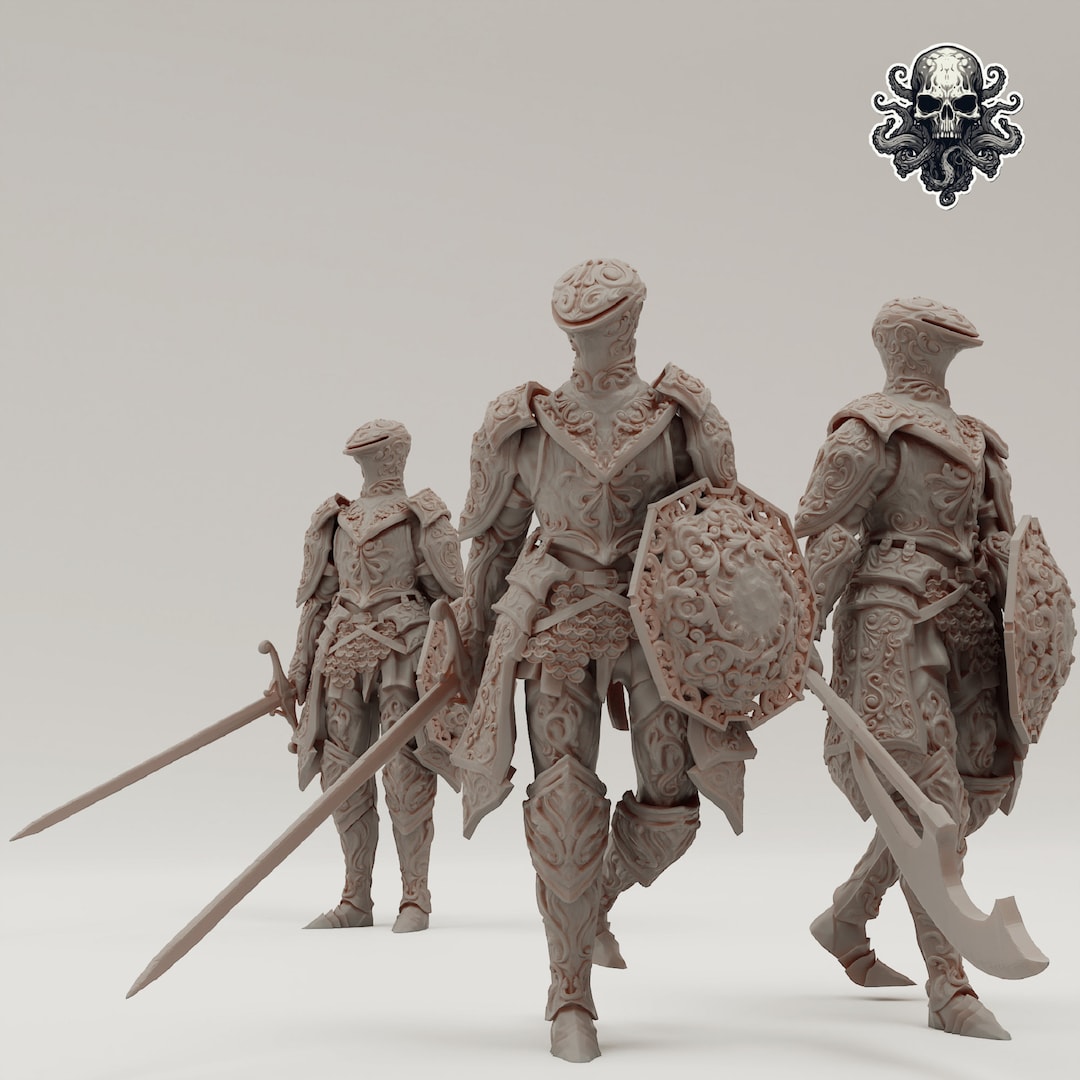 Argent Knights / Tabletop Model / Miniature Figurine | Realsteone ...