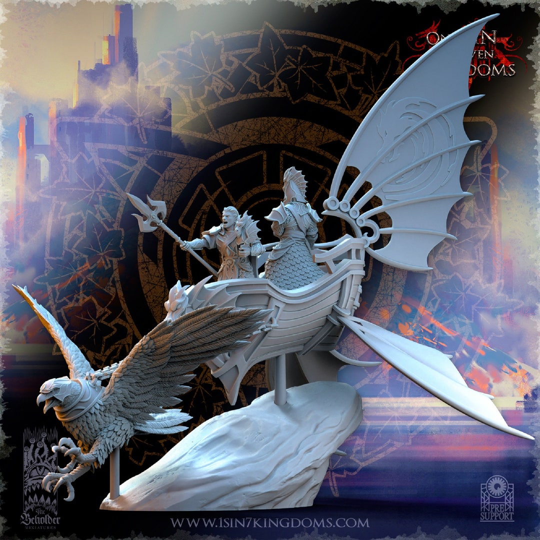 Elven Roc Flying Chariot / Tabletop Model / Wargaming Miniatures the ...