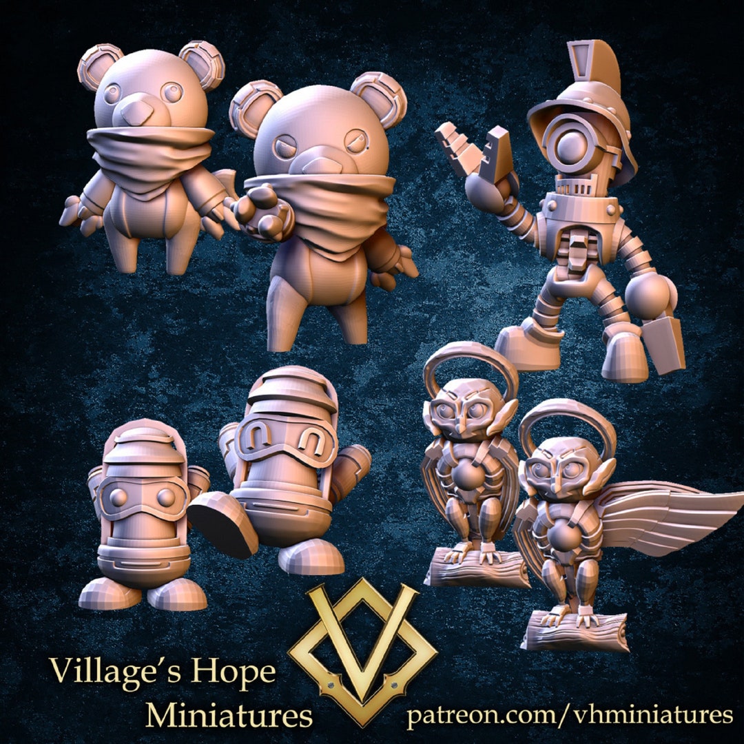Cute Golem Collection / Tabletop Model / Miniature Figurine | Village's ...