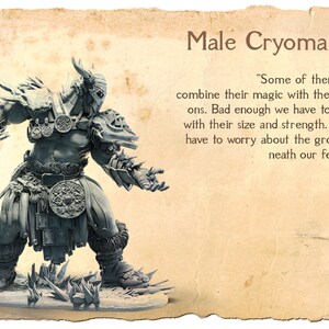 Frost Giant Cryomancer / Tabletop Figurine / Miniature Model | 3dartdigital - Etsy