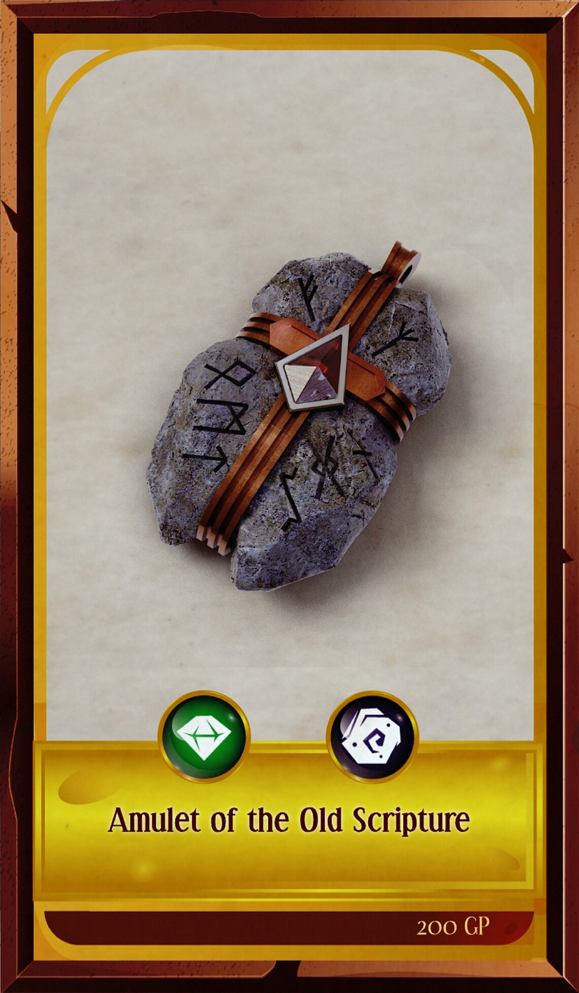 Amulet of the Old Scripture / Tabletop Prop / Cosplay Prop - Etsy