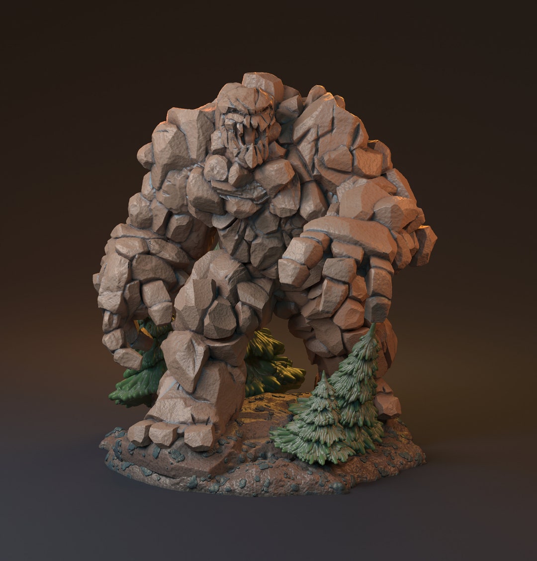 Makaton the Golem / Tabletop Model / Miniature Figurine | Mythreal ...