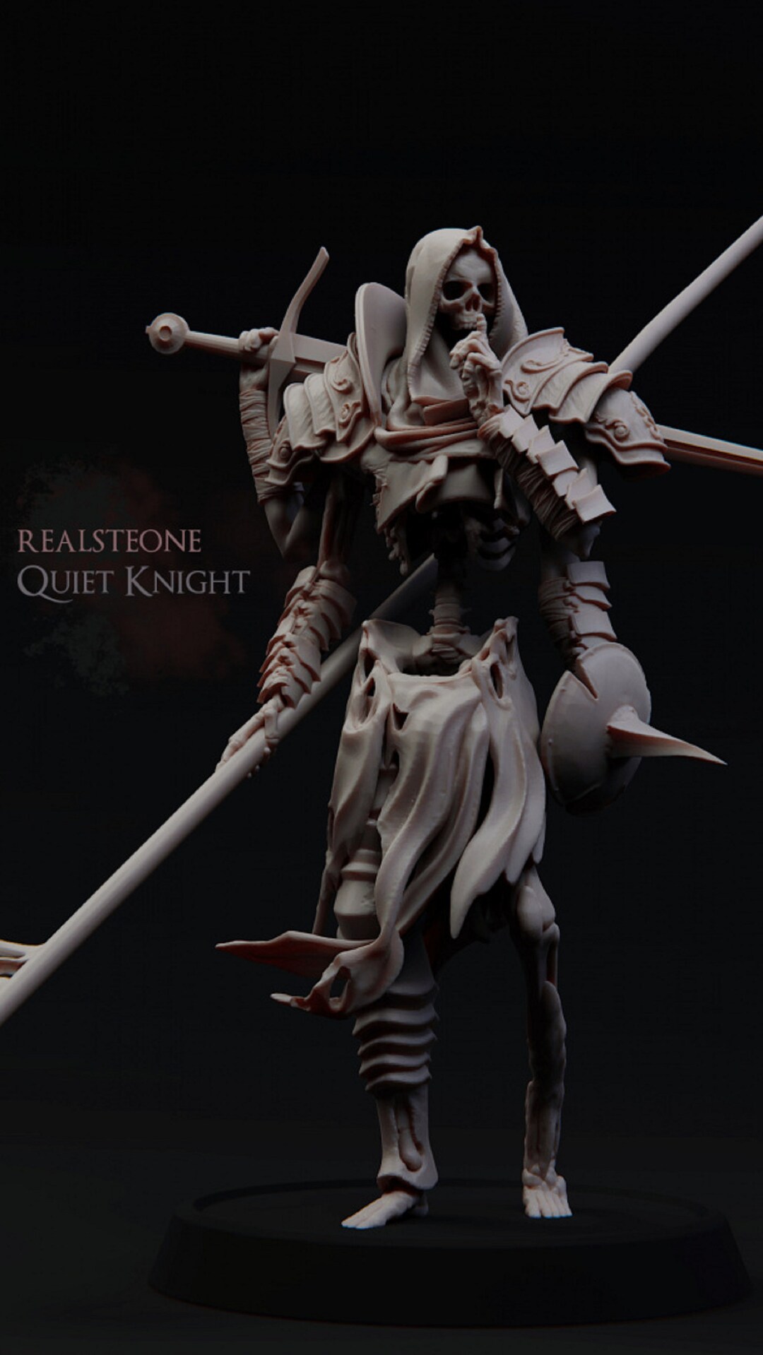 Quiet Knight / Tabletop Model / Miniature Figurine | Realstone ...
