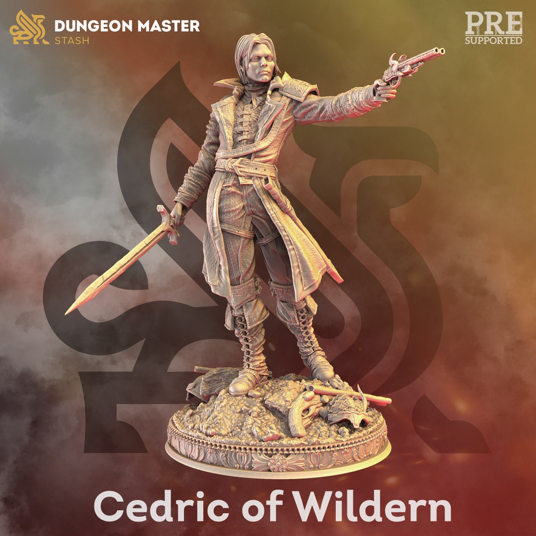 Cedric of Wildern / Tabletop Model / Miniature Figurine DM Stash - Etsy