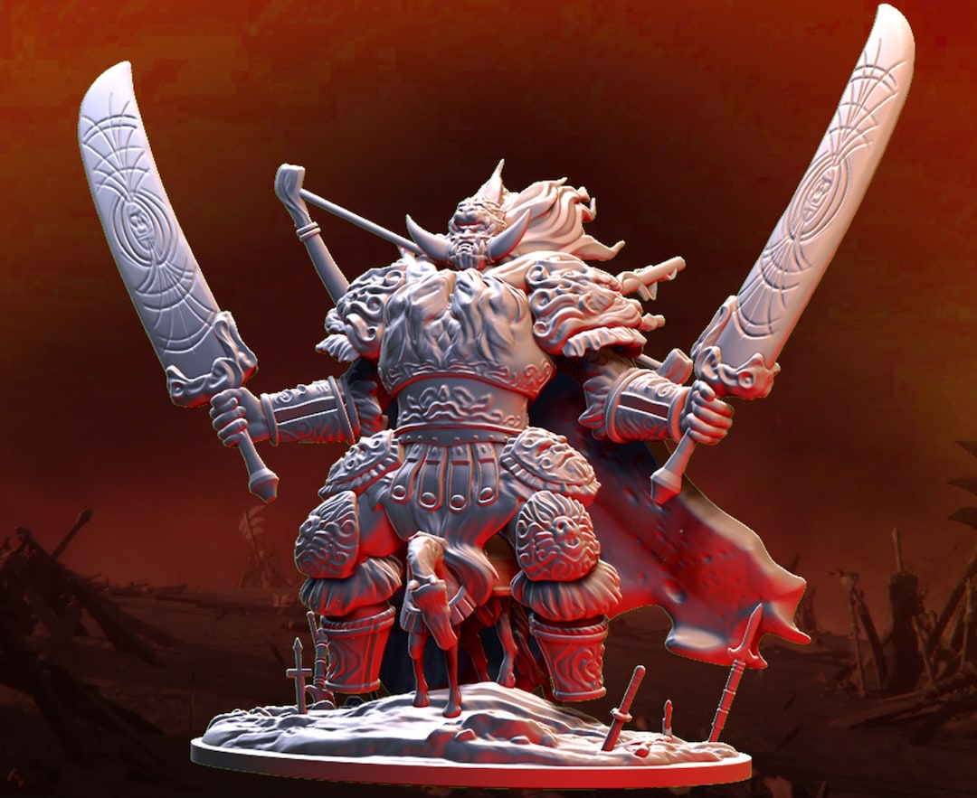 Giant Warrior Scourge / Tabletop Model / Miniature Figurine | Village's ...