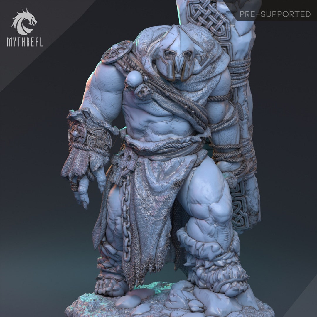Grabbad the Ogre / Tabletop Model / Miniature Figurine | Mythreal Games ...