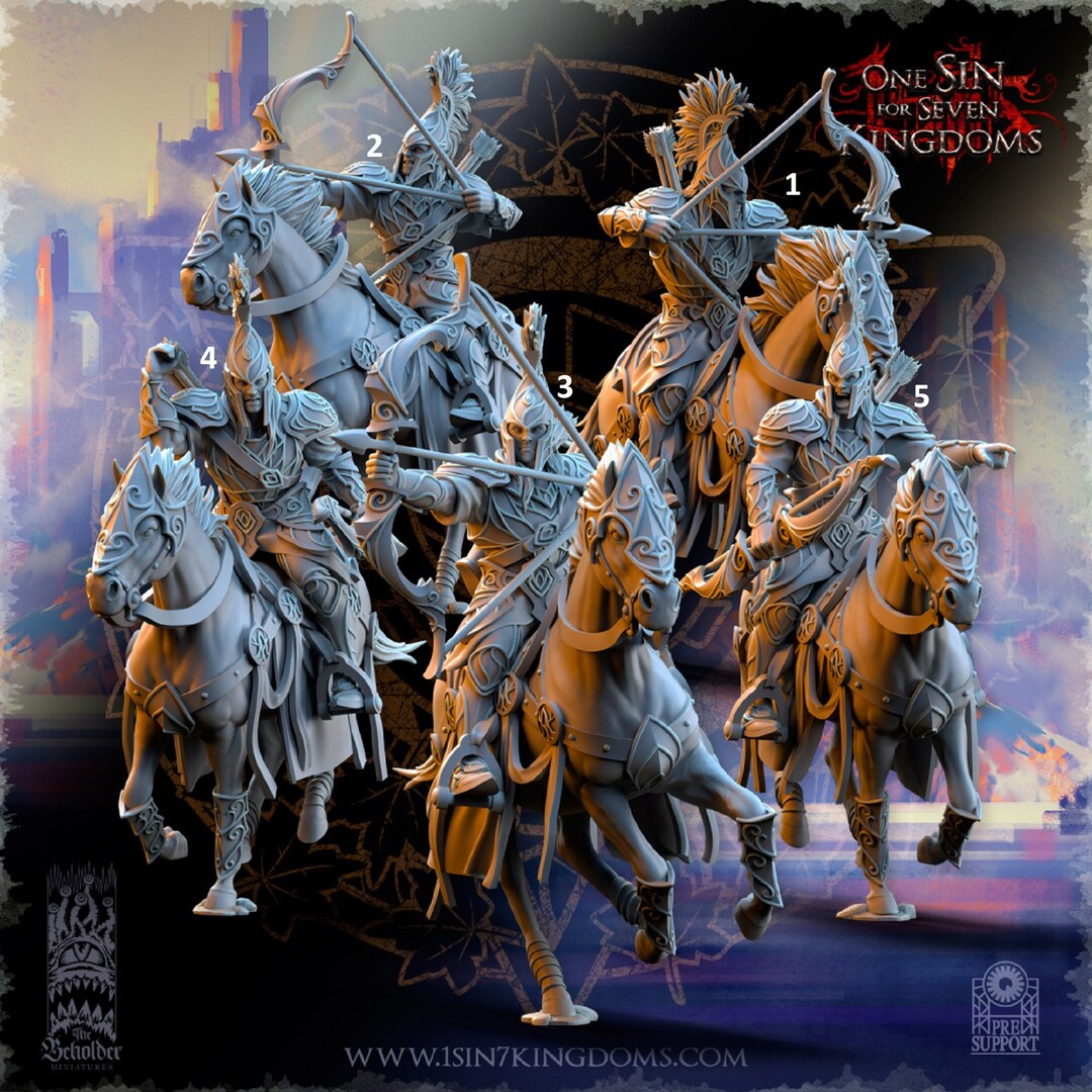 Elven Archer Cavalry / Tabletop Model / Wargaming Figurine | the ...