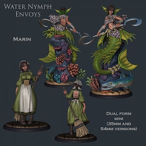 Servant Girl Marin the Mermaid / Tabletop Model / Miniature Figurine ...