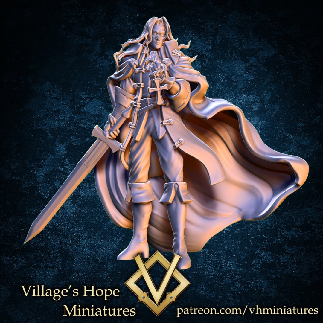Vampire Hunter / Tabletop Model / Miniature Figurine | Village's Hope ...