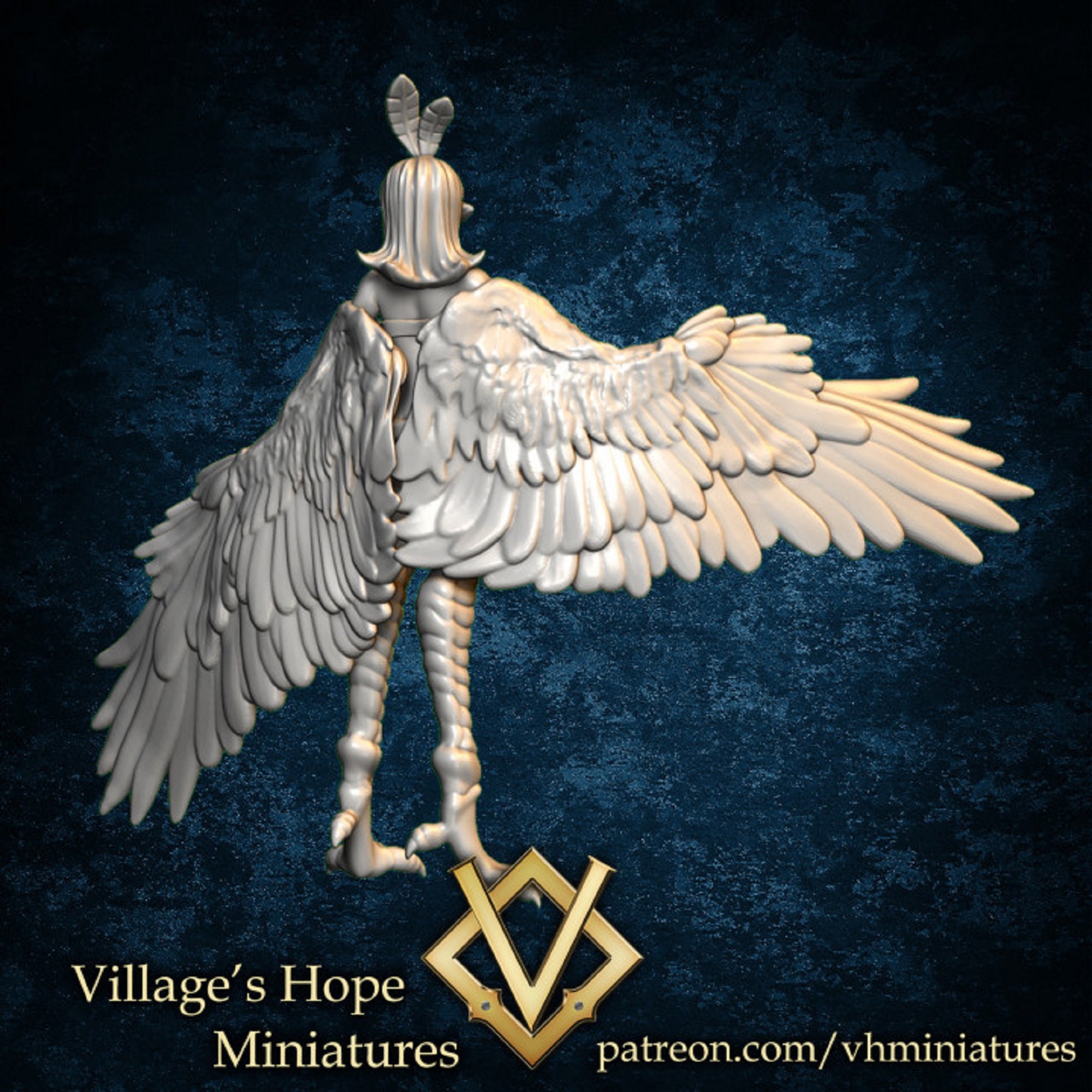 Harpy Girl / Tabletop Model / Miniature Figurine | Village's Hope ...