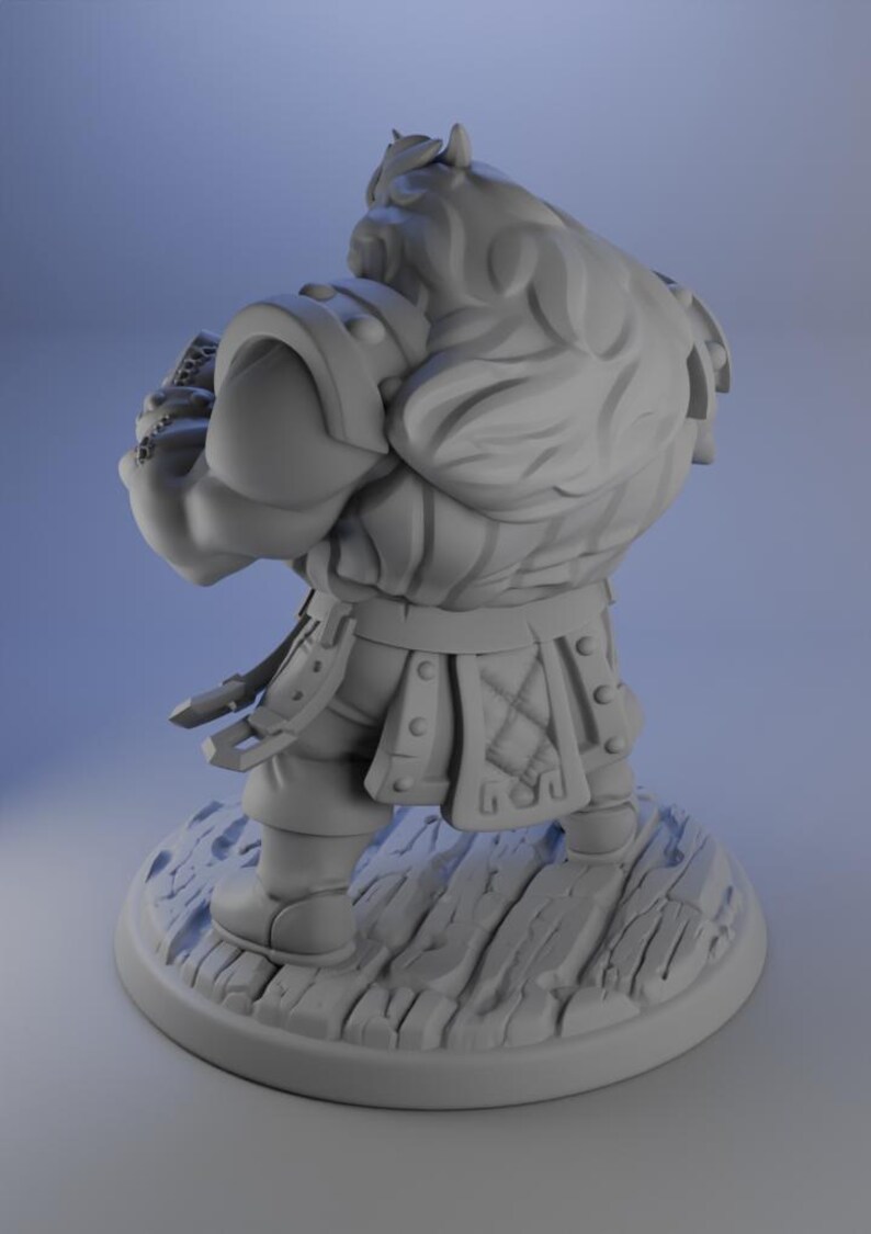 Storgen the Dwarf Monk / Tabletop Model / Miniature Figurine | Twin ...