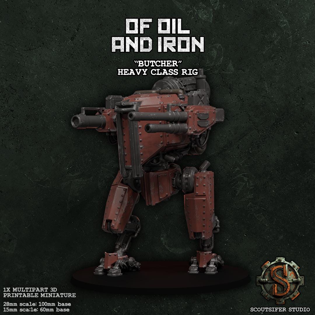 Heavy Rig Class Butcher / Tabletop Model / Wargaming Miniature ...