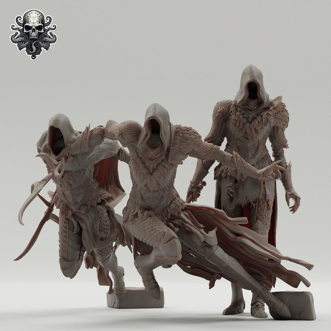 Dark Blade Knights / Tabletop Model / Miniature Figurine | Realsteone ...