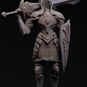 Dark Knight Soldier / Tabletop Model / Miniature Figurine | Realstone ...