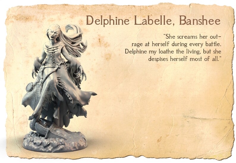 Delphine Labelle the Banshee / Tabletop Figurine / Miniature Model ...