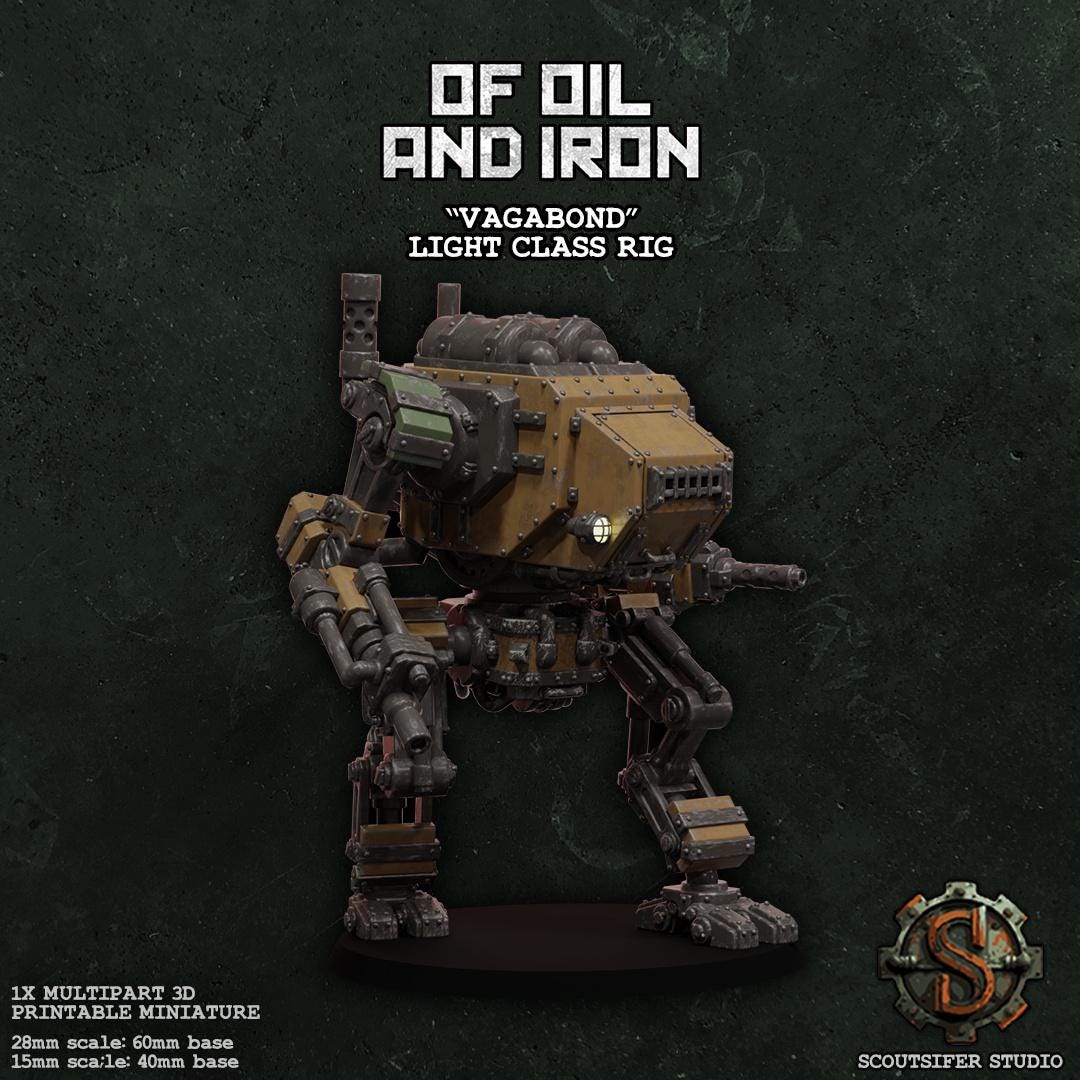 Light Class Rig Vagabond / Tabletop Model / Wargaming Miniature ...