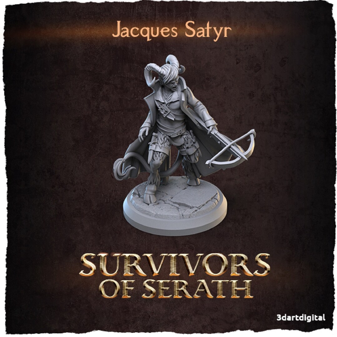 Jacques the Satyr / Tabletop Model / Miniature Figurine | 3dartdigital ...