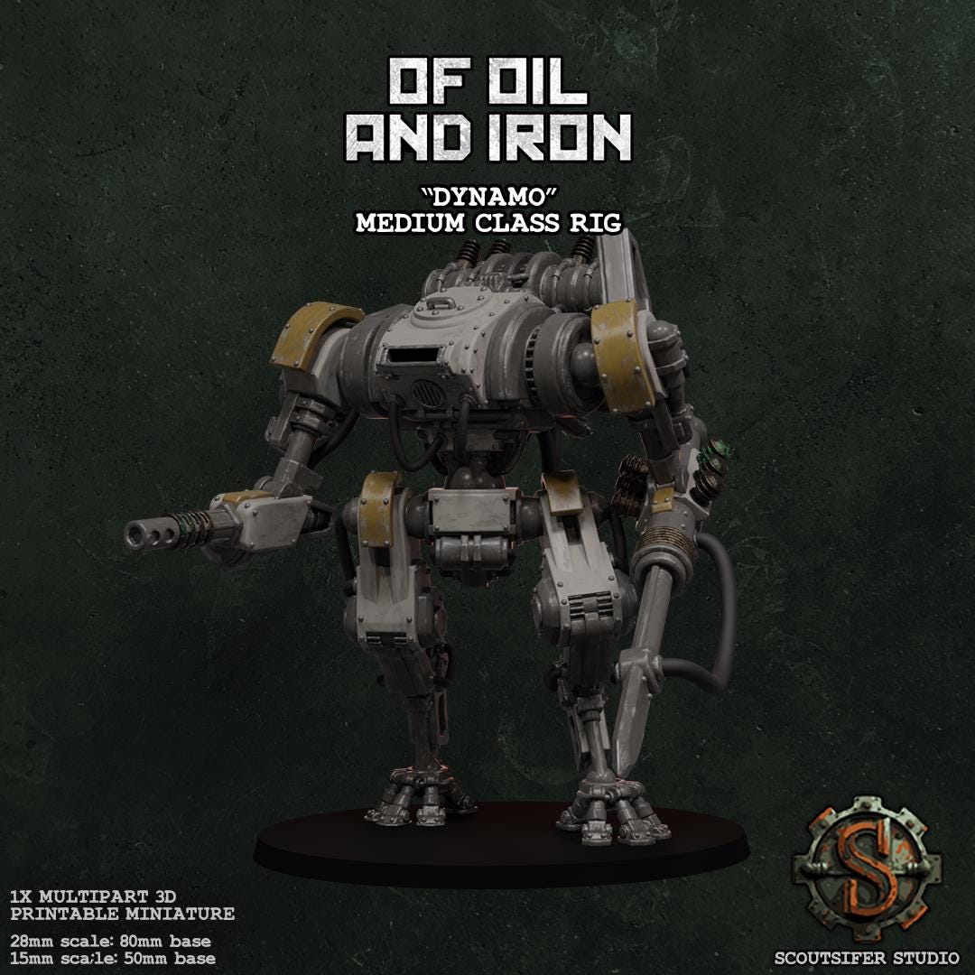 Medium Class Rig Dynamo / Tabletop Model / Wargaming Miniature ...