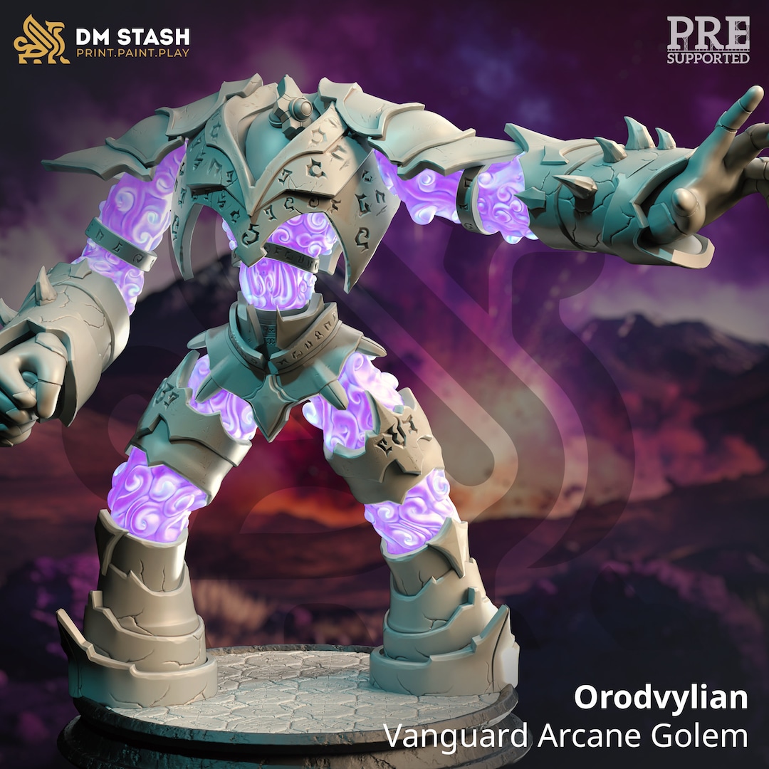 Orodvylian the Arcane Construct / Tabletop Model / Miniature Figurine ...