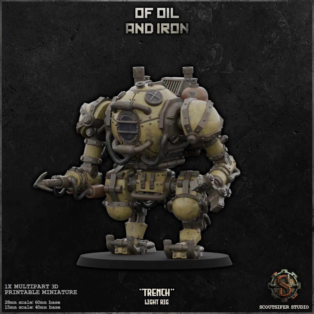 Light Class Rig Trench / Tabletop Model / Wargaming Miniature ...