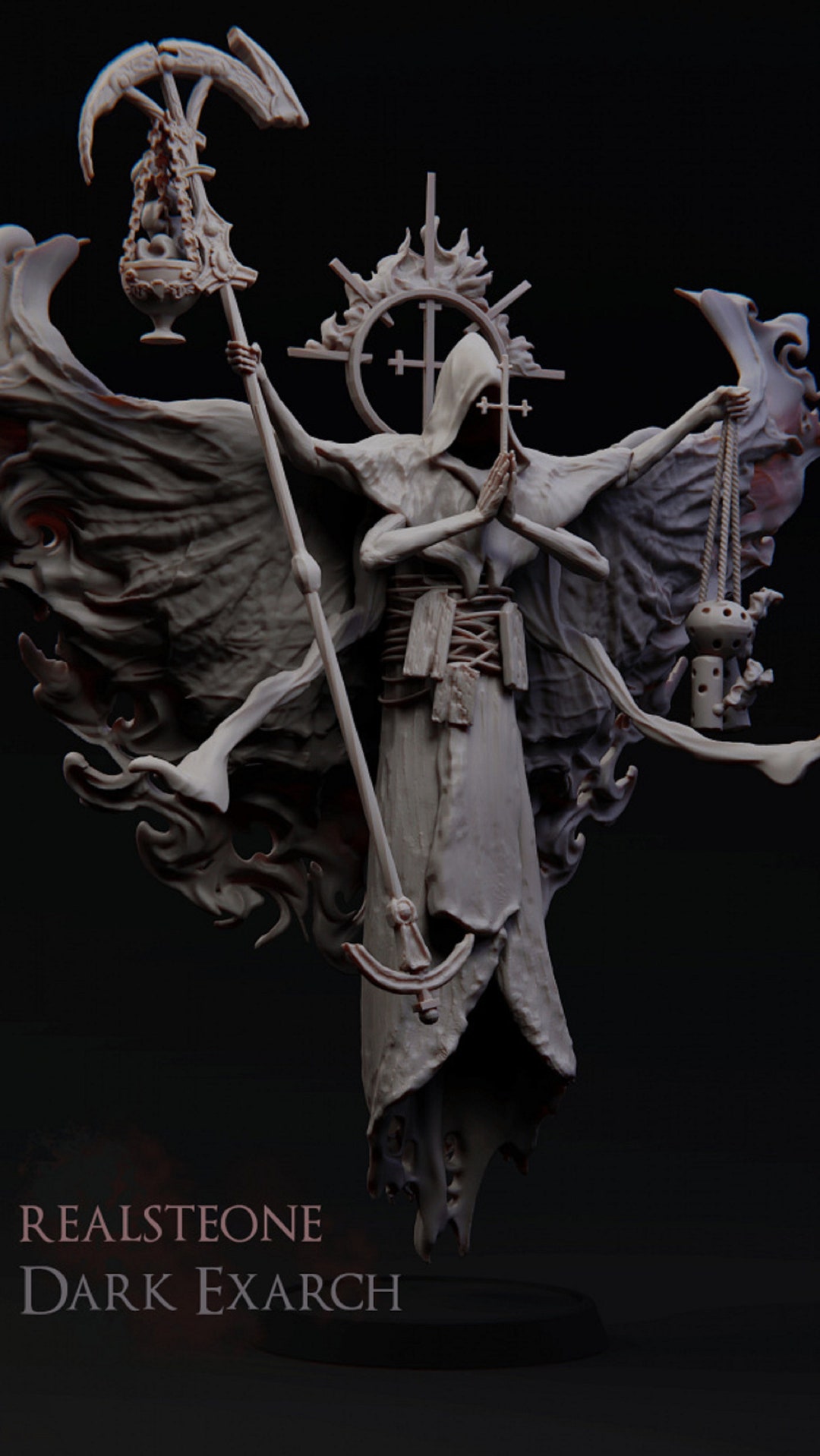 Dark Angel Reaper / Tabletop Model / Miniature Figurine | Realstone ...