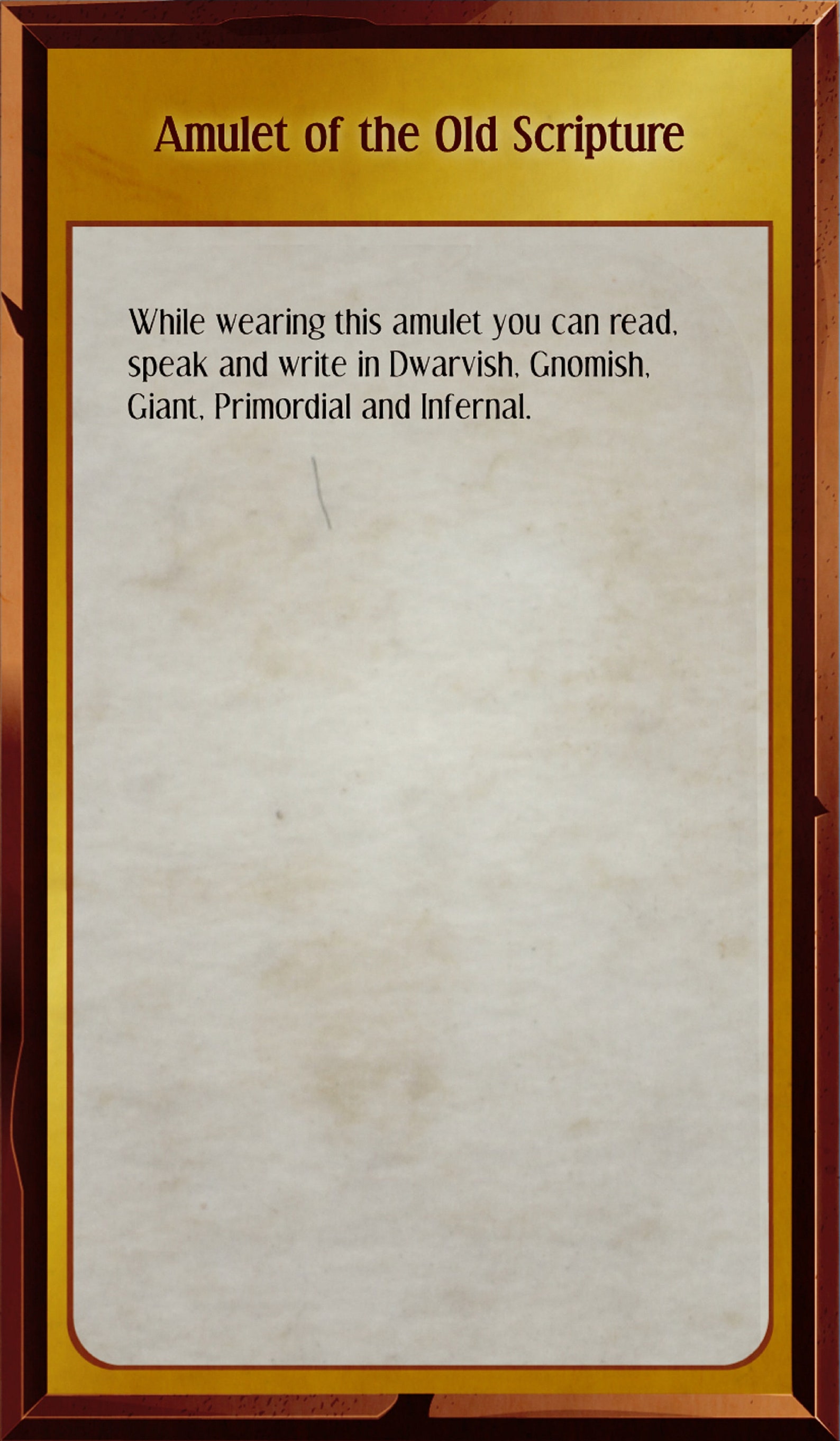 Amulet of the Old Scripture / Tabletop Prop / Cosplay Prop - Etsy