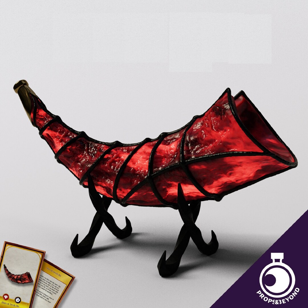 Horn of the Devil's Pet / Tabletop Prop / Cosplay Prop | Props and ...