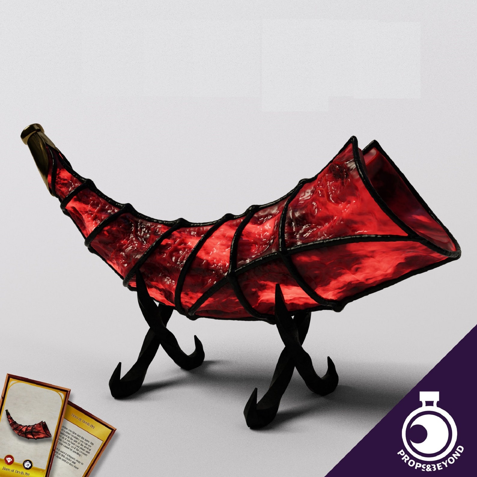 Horn of the Devil's Pet / Tabletop Prop / Cosplay Prop - Etsy