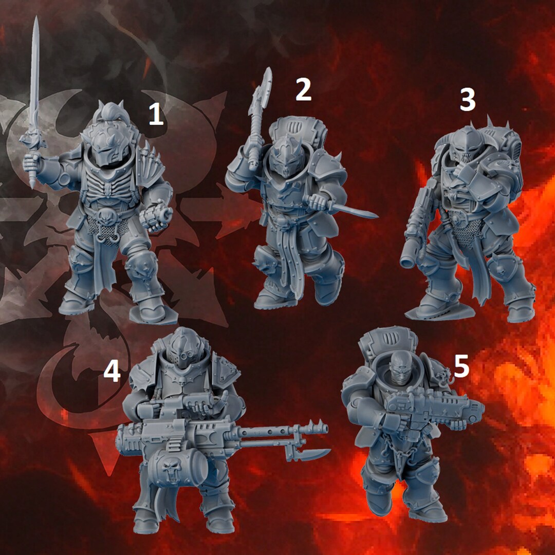 Chaotic Traitor Squad / Tabletop Model / Miniature Figurine ...