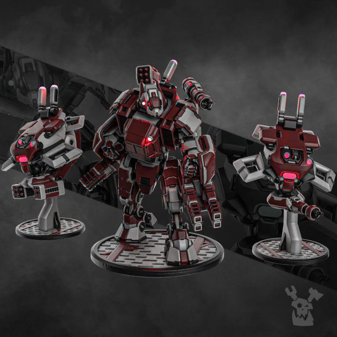 Shadow Spear Mk-ii Battle Mech / Tabletop Model / Wargaming Miniature ...