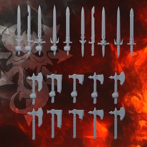 Chaotic Legions Weapons Kit / Tabletop Model / Wargaming Miniature ...