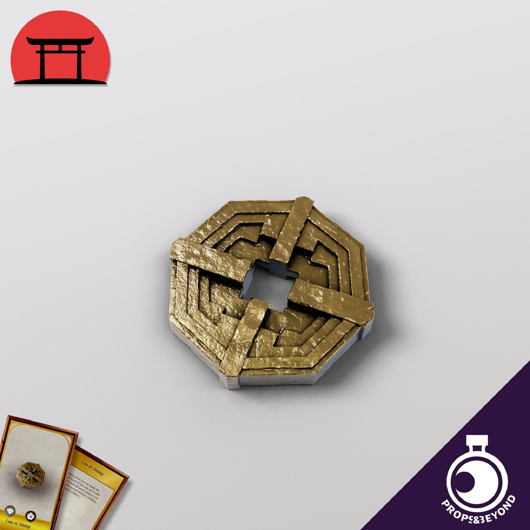 Coin of Shining / Tabletop Prop / Coplay Prop | Props and Beyond - Etsy