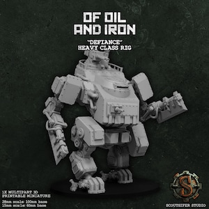 Heavy Class Rig Defiance / Tabletop Model / Wargaming Miniature ...